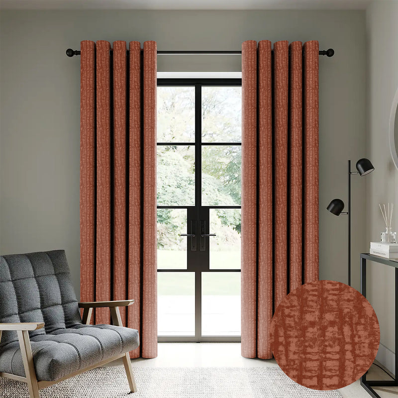 VALENCIA CLAY PRINTED BLACKOUT CURTAIN